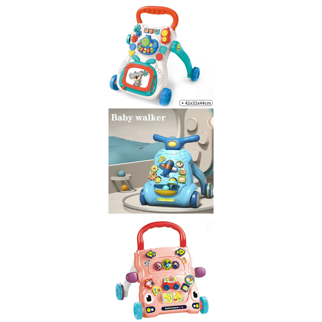[SG]Baby Walker Multifunction Four Wheels Trolley /Activity Walker with ...