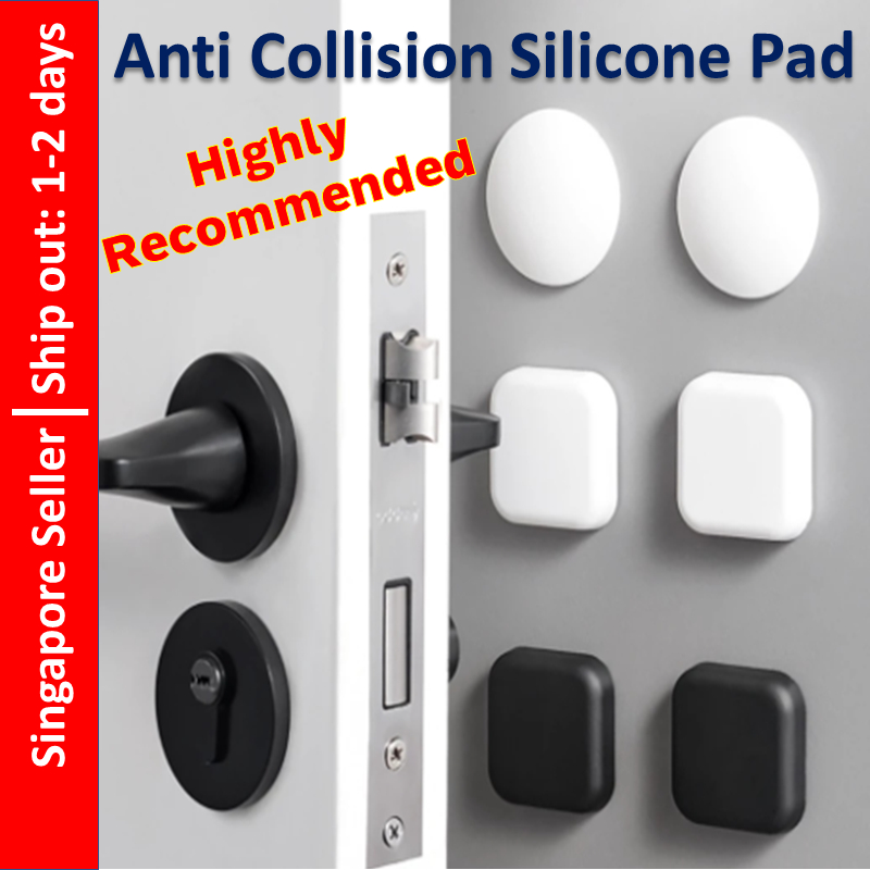 Anti Collision Square Silicone Pad Door Handle Pad Self-Adhesive Rubber ...