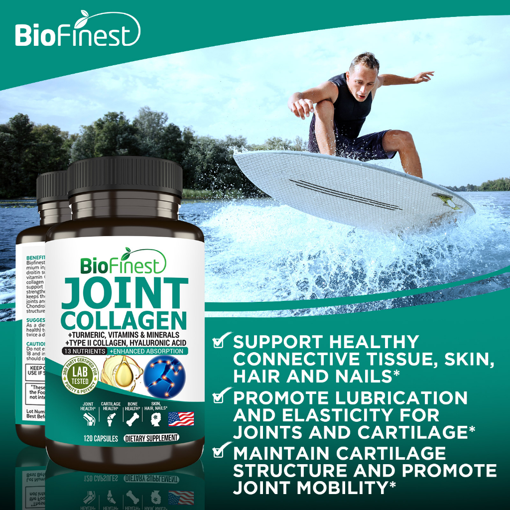 Biofinest Joint Collagen Type 2 Supplement Chondroitin Hyaluronic Acid ...