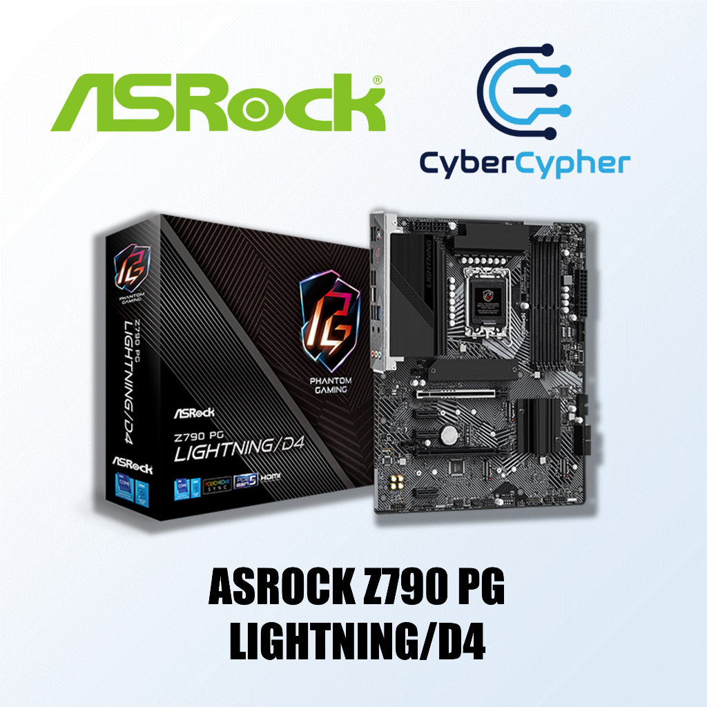 ASRock Z790 PG LIGHTNING/D4 Intel LGA1700 Motherboard | Shopee Singapore
