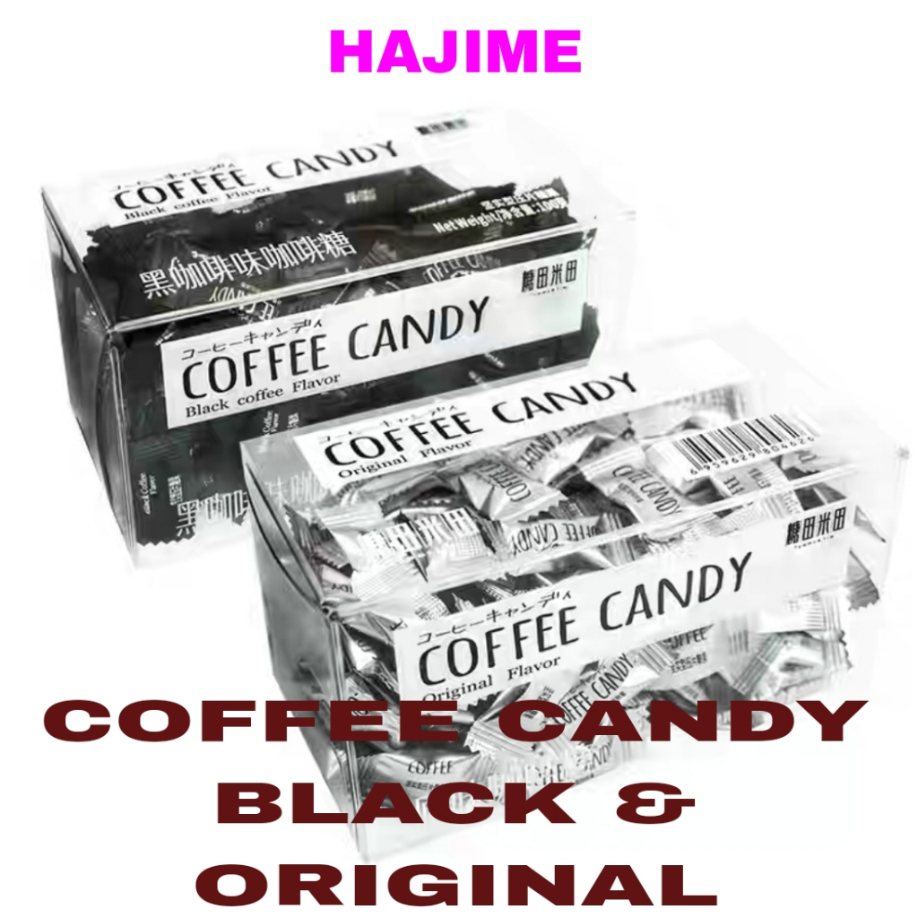 COFFEE CANDY 4 Flavor Black /Original / Hazelnut & Matcha 100g | Shopee ...