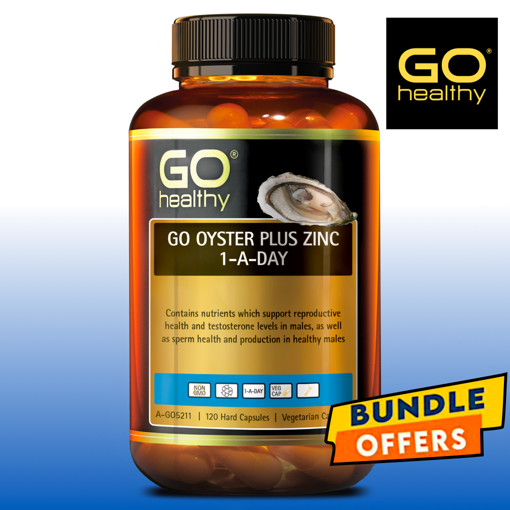 GO Healthy Oyster Plus Zinc 1-A-Day (120 Vege Capsules) | Shopee Singapore