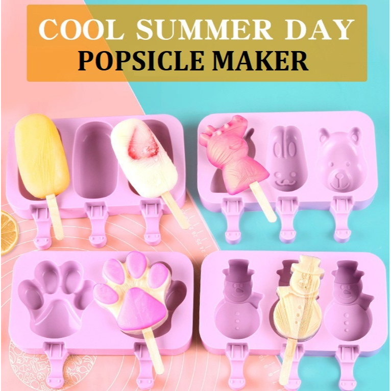 [SG Seller] Popsicle Ice Cream Mould Maker Silicone Frozen Yoghurt ...