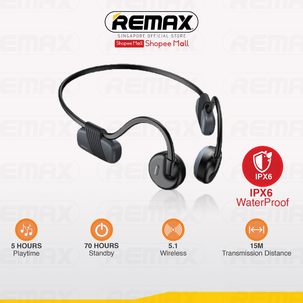 [Remax Audio] RB-S36 5.1 Bluetooth Sports IPX6 Waterproof Bone ...