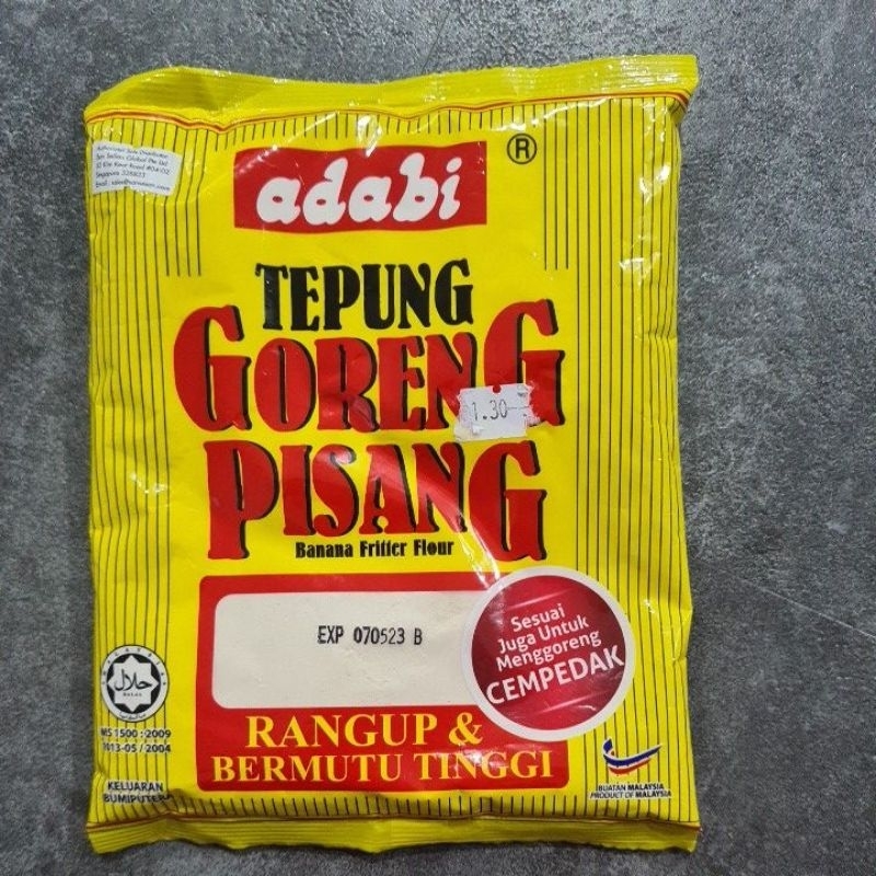 Adabi tepung goreng pisang (banana fritter flour) 250g | Shopee Singapore