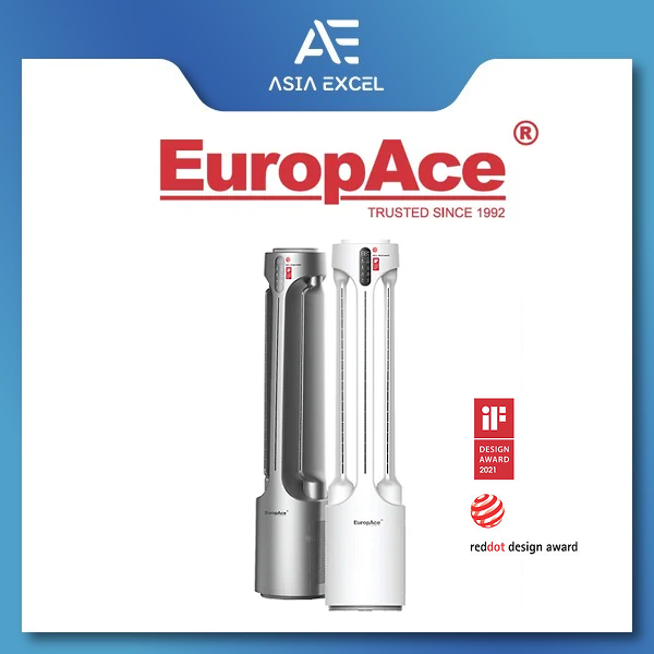 EUROPACE EBF Z1 ALPINE WHITE/GUN METAL DUAL WINGS AIR PURIFYING ...