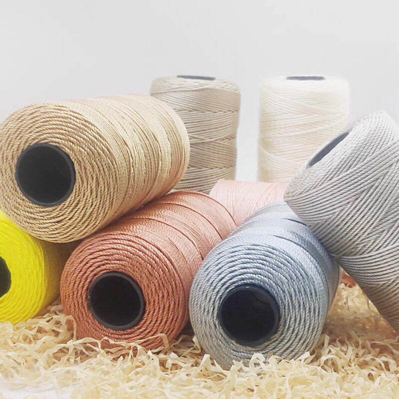 [SG Seller] Glossy 1.5mm Polypropylene yarn / Crochet bag yarn / PPFDY ...