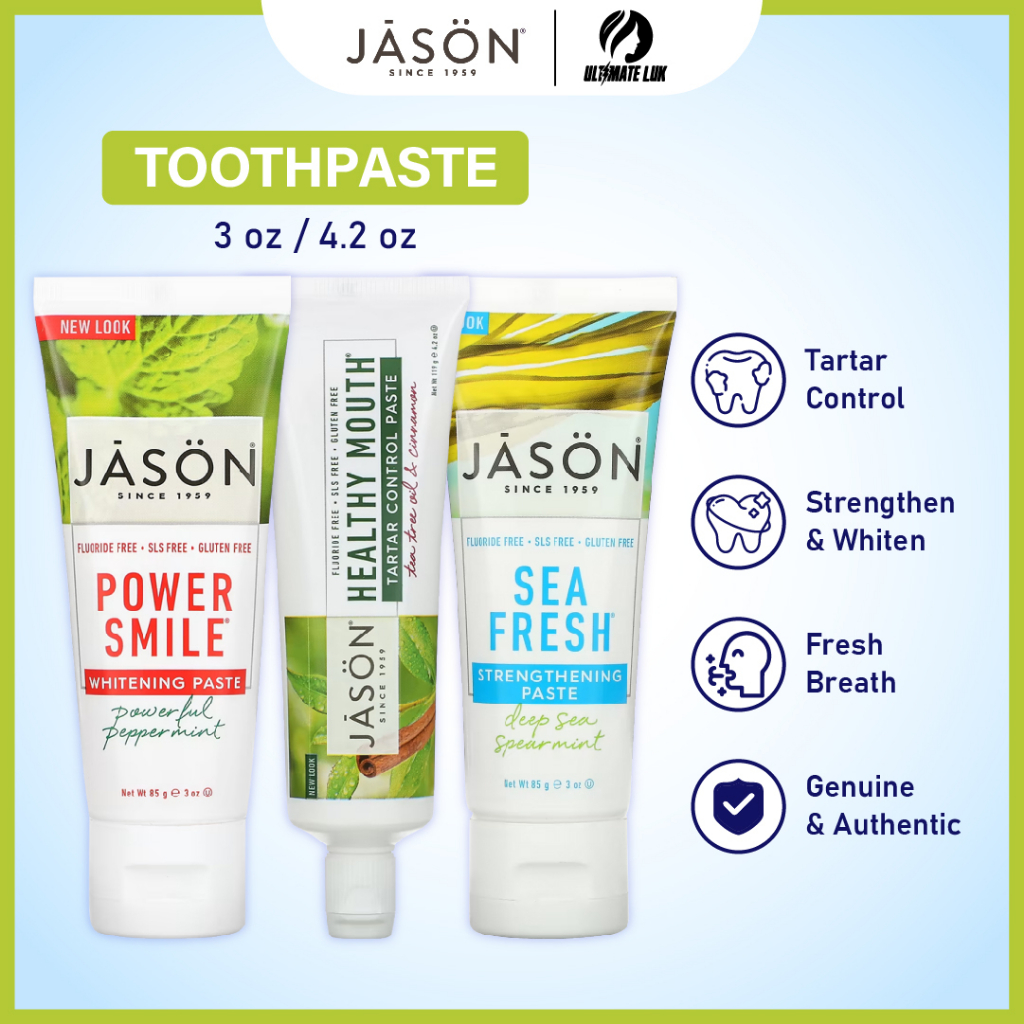 Jason Natural, Healthy Mouth 4.2 oz /Jason Natural, Sea Fresh ...