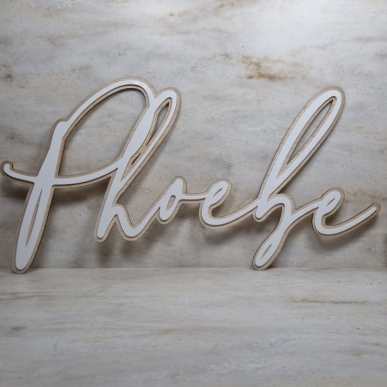 3D Customised Wall Name Signage (Wood Base)| Customised Gift | Shopee ...