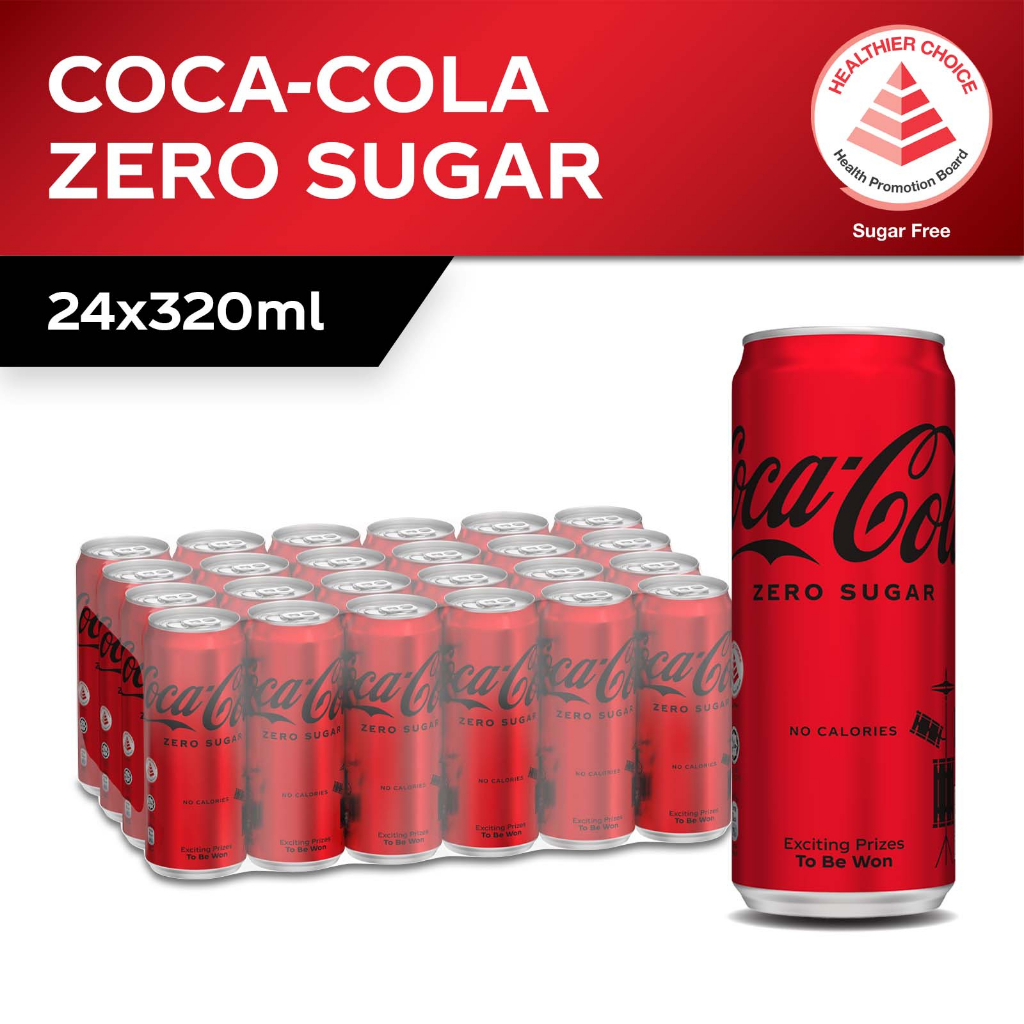 Coca-Cola Zero Sugar (24 x 320ml) Case | Shopee Singapore