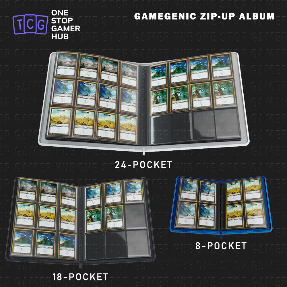 Gamegenic ZIP-UP Album 8 pocket 18-pocket 24 pocket Collect & Organize Cards Album | Shopee ...