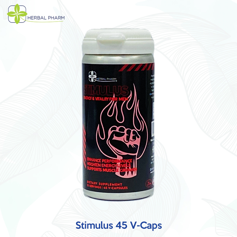 Herbal Pharm Stimulus 45 V-Caps / 90 V-Caps Muscle Strength Performance Enhancement Expiry: Nov ...