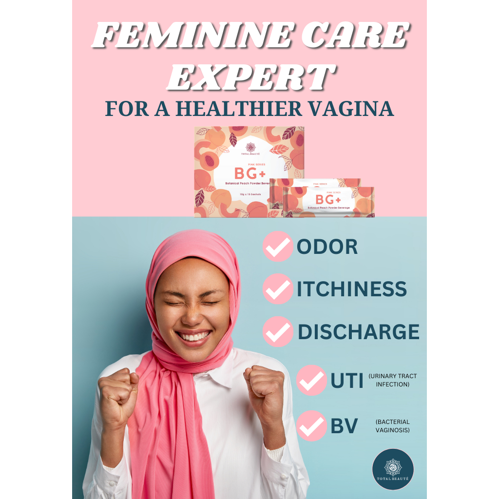 Total Beaute BG+ Peach Botanical Beverage Feminine health supplement ...