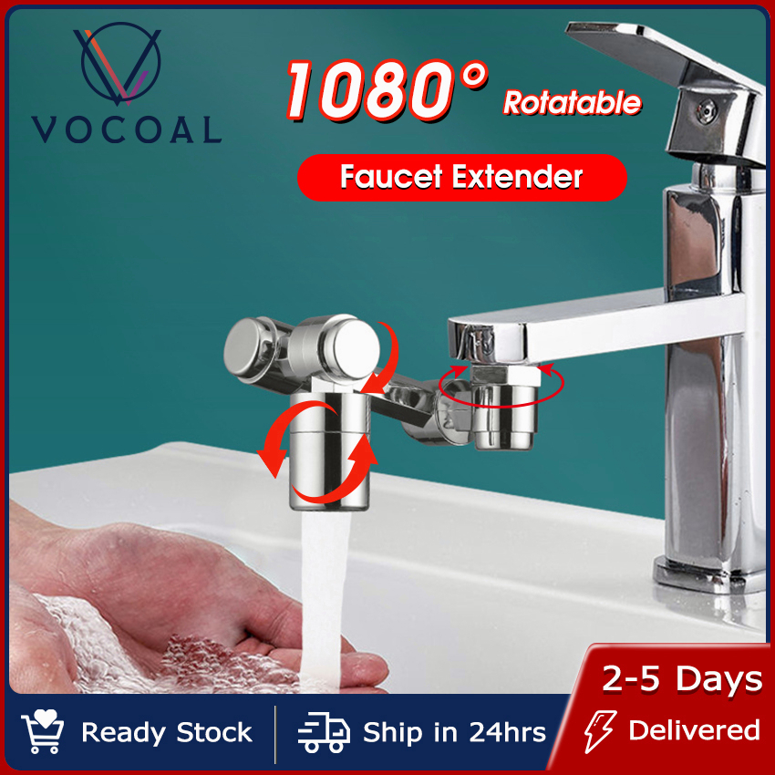 Vocoal Faucet Robotic Arm Faucet 1080 ° Universal Rotation Faucet ...