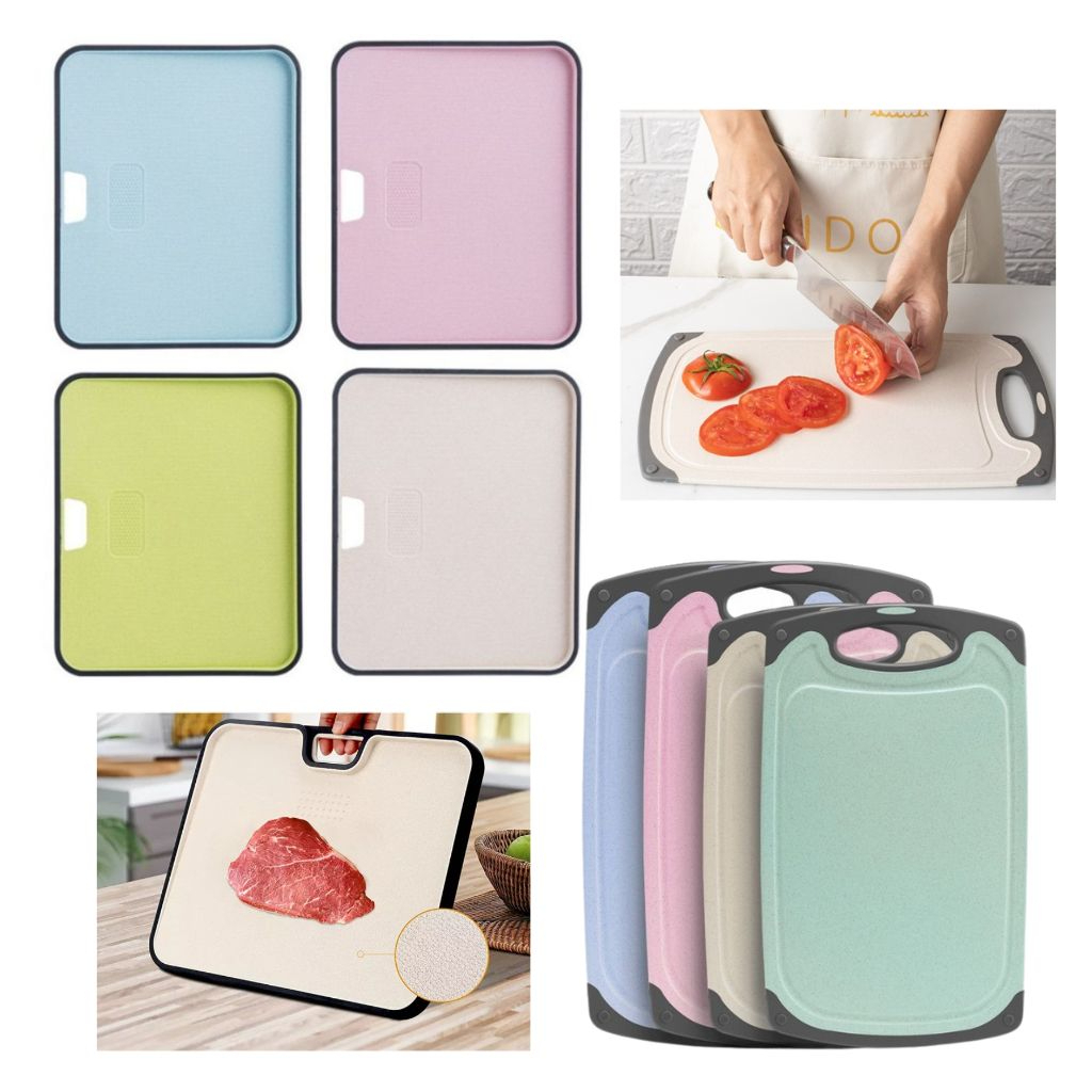 Camime Organic Reversible Wheat Straw Chopping Board [KEM] | Shopee ...