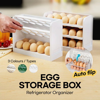 Egg Storage Box Egg Container Kitchen Refrigerator 30 Eggs Holder 鸡蛋盒 ...