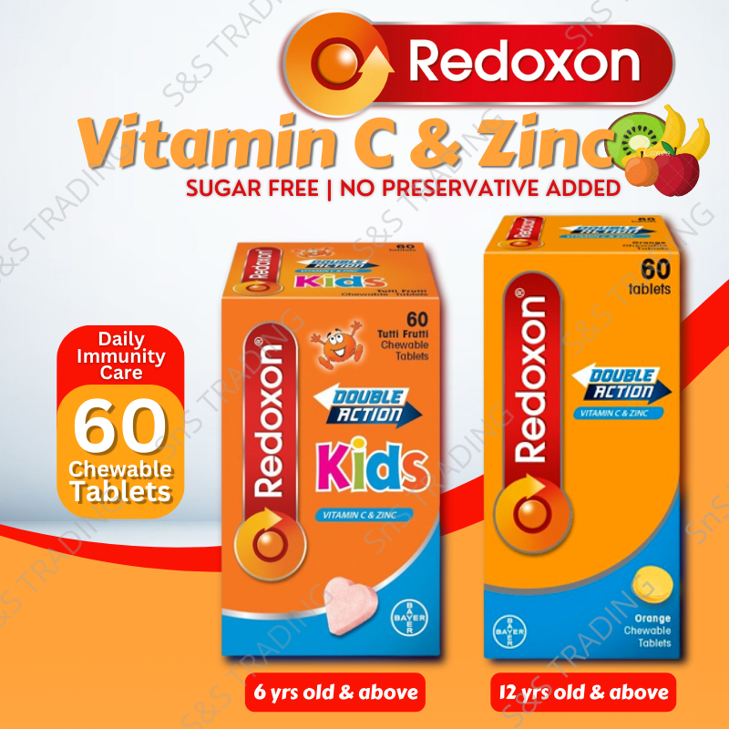 Redoxon Kids Double Action / Redoxon Adult Double Action Vitamin C and ...