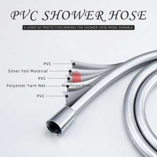 Stainless Steel Shower Hose Tube Bidet Hose Bidet Spray Holder | Shopee ...