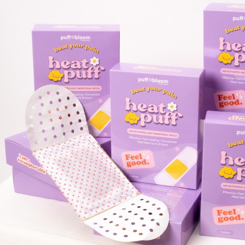 PUFF & BLOOM Heat Puff Air Activated Menstrual Patch 5patches | Shopee ...