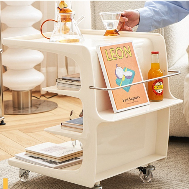Trolley Cart Middle Storage Ancient Movable Table Acrylic Sofa Side ...