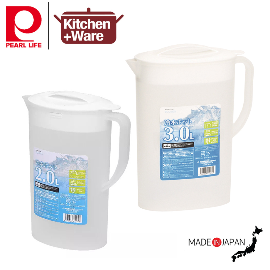 [Japan] Pearl Life 2.0L/3.0L Water Pitcher with Lid / juice cold drink ...