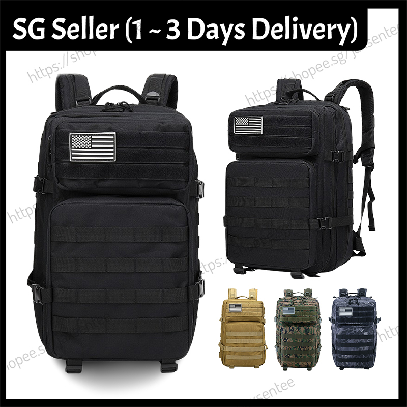 🔥SG Seller!!🔥 Army Bag / Hiking Backpack | 45L Large Size | Spine ...