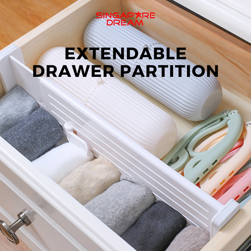 Extendable Drawer Partition Adjustable Drawer Dividers Organiser ...