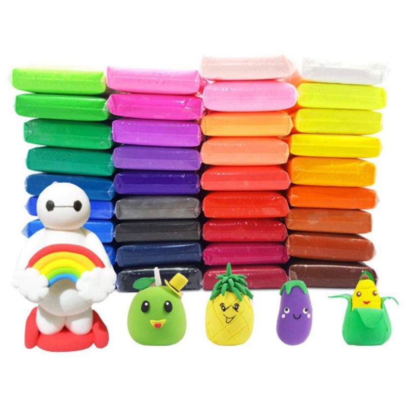 DIY Super Air Dry Clay 12 / 24 / 36 Colours (comes with tools) | Shopee ...