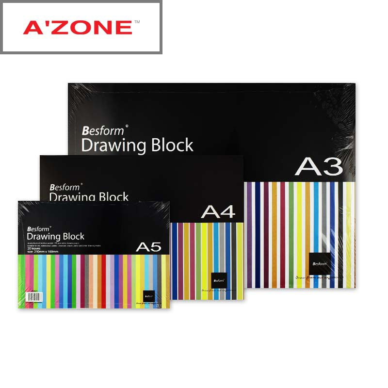 Besform Drawing Block 135gsm A5 / A4/ A3 | Shopee Singapore