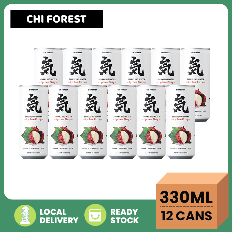 Chi Forest 元气森林 Zero Sugar Soda Sparkling Water 330ml × 12 Cans (Genki ...