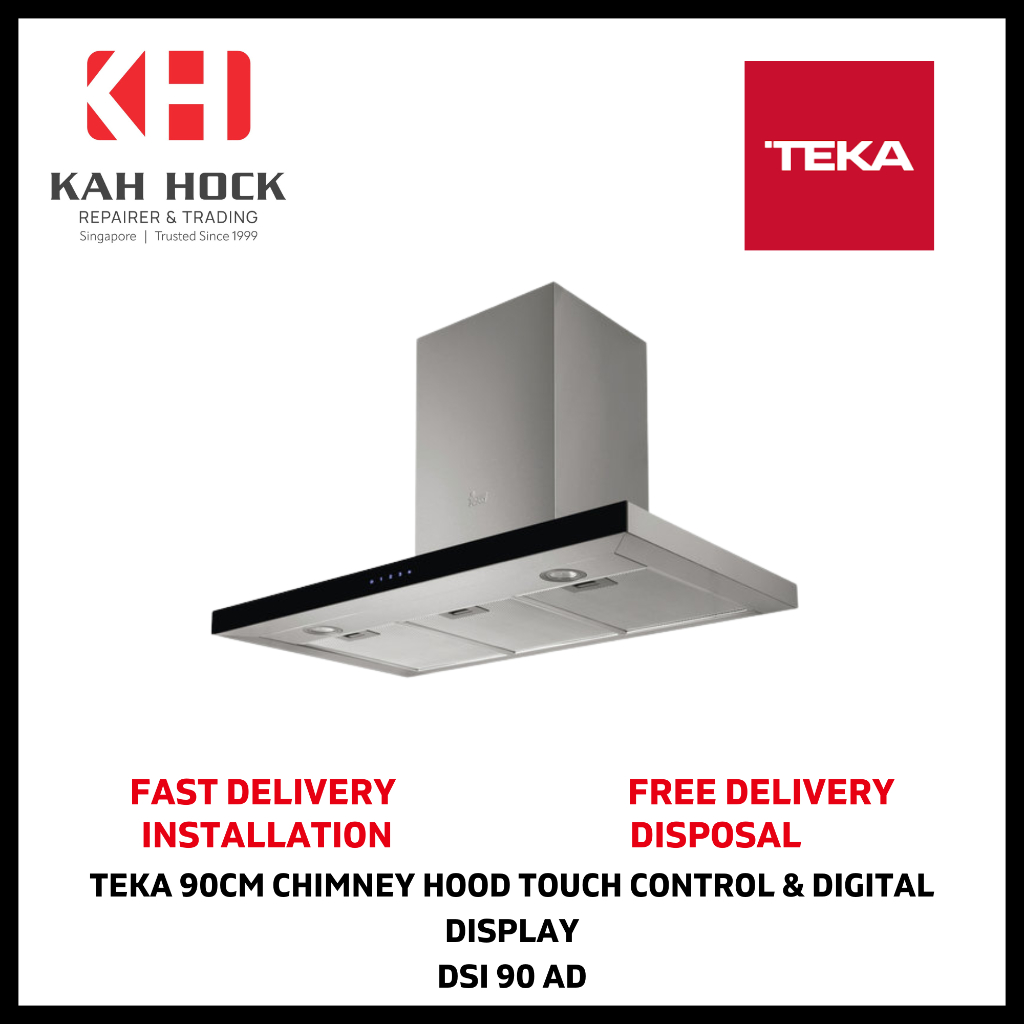 TEKA DSI 90 AD 90CM CHIMNEY HOOD TOUCH CONTROL & DIGITAL DISPLAY - 2 ...
