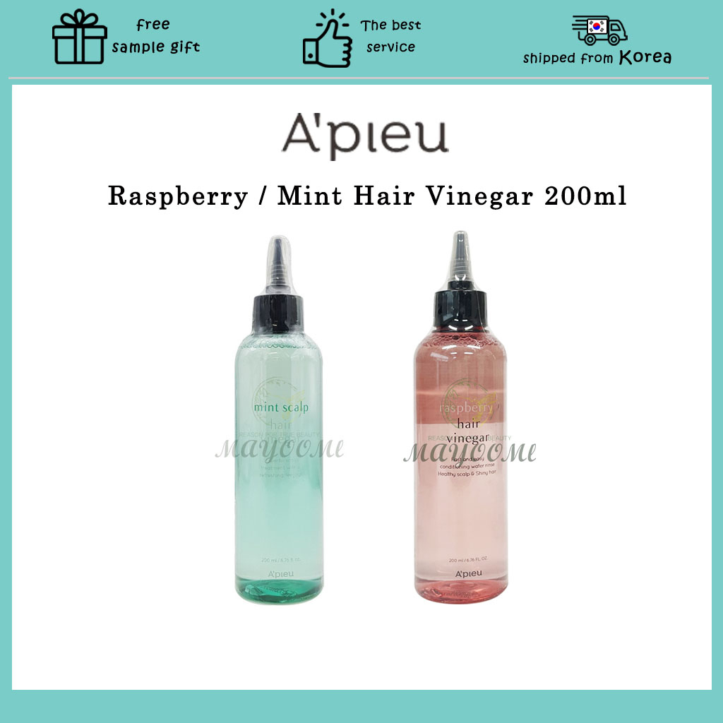 [APIEU] Raspberry / Mint Hair Vinegar 200ml | Shopee Singapore