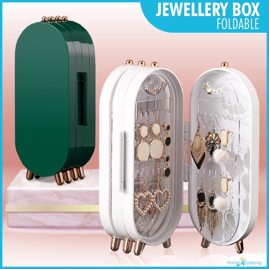 [SG Ready Stock] Jewellery Box Folable Organiser | Shopee Singapore