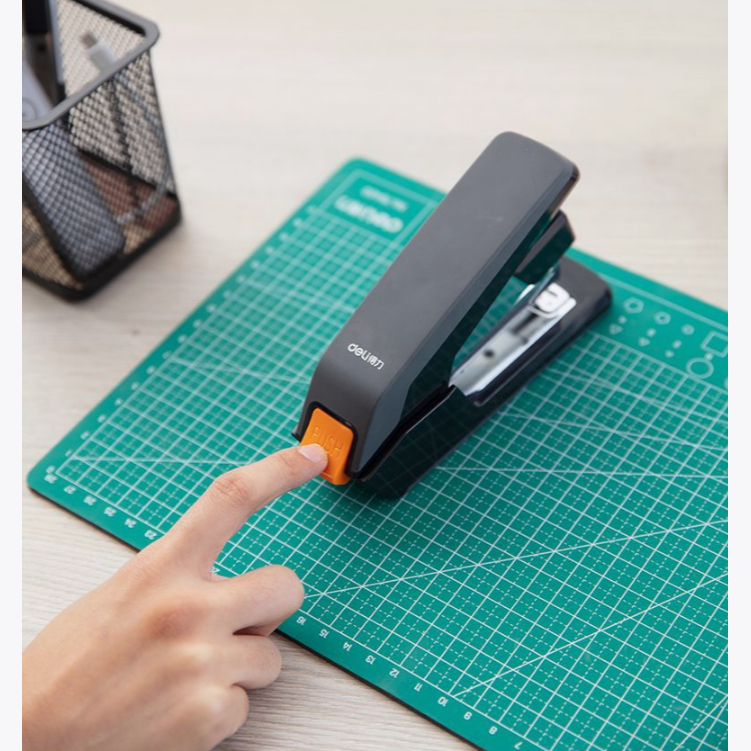 {SG} DELI Effortless Office Stapler 40-50 Sheets Capacity One Finger ...