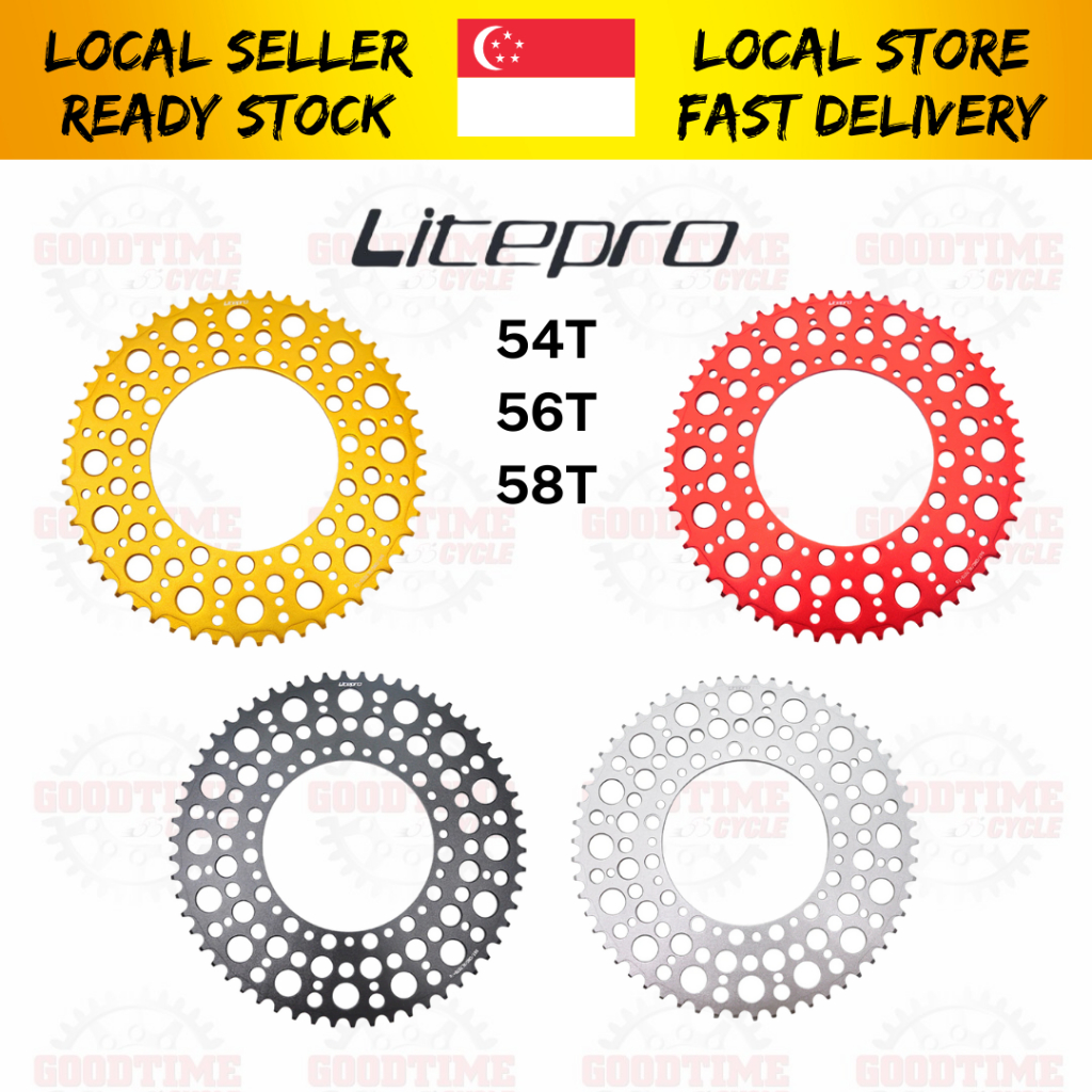 Litepro 54/56/58T Starry Sky Bubble Chainring 130BCD Gear Teeth Link ...