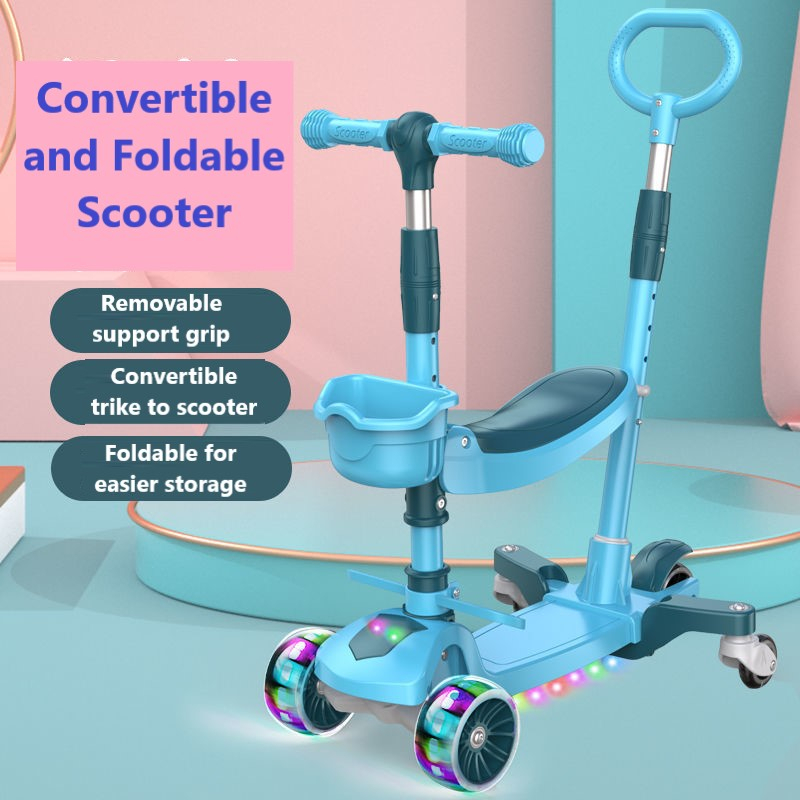 Convertible trike/scooter with removable parent grip | Scooter ...