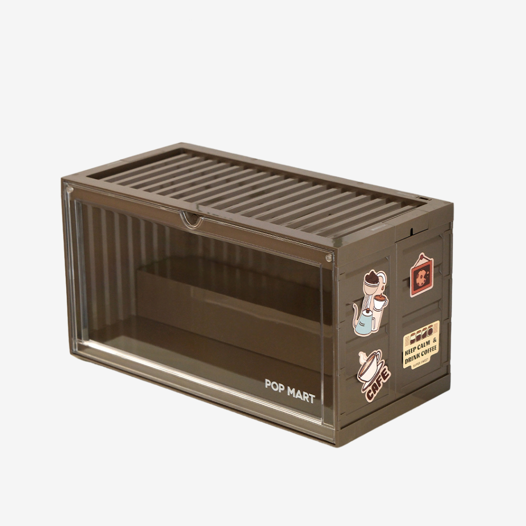 [POP MART] Figurines Luminous Display Box Container - Brown | Shopee ...