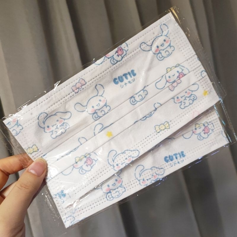 10pc 3ply Mask Sanrio Characters Hello Kitty Melody Cinnamoroll Kuromi ...