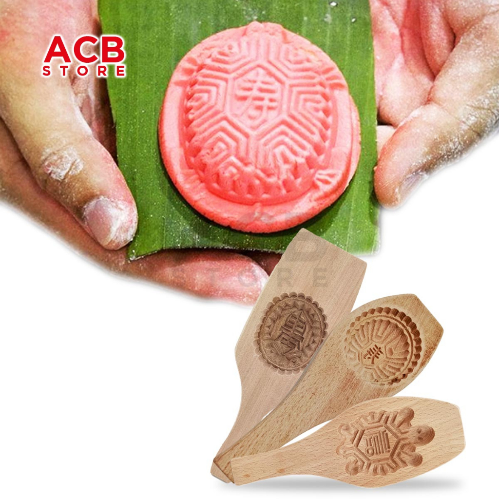 [SG STOCK] Traditional Ang Ku Kuih Mould | Wooden Ang Ku Kuih Mould ...