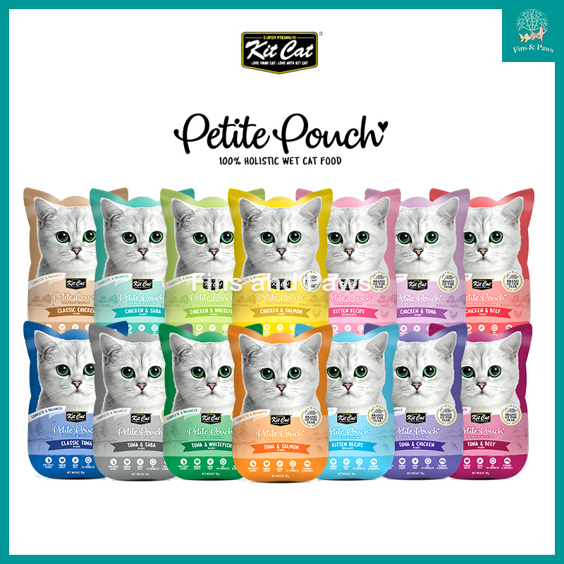 [Kit Cat] Petite Pouch Wet Cat Food 70g | Shopee Singapore