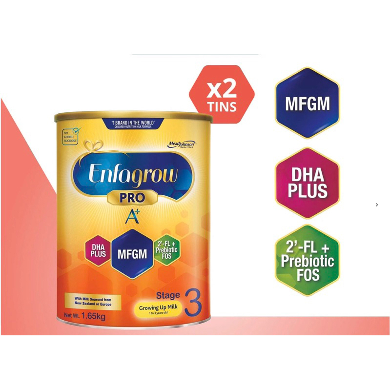 Enfagrow Pro A+ Stage 3 1.65kg (Bundle of 2) (Singapore Source ...