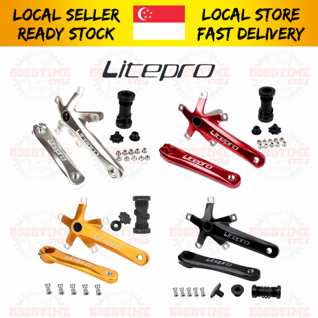 Litepro Hollowtech Hollow Crankset 170mm With Bottom Bracket 130bcd