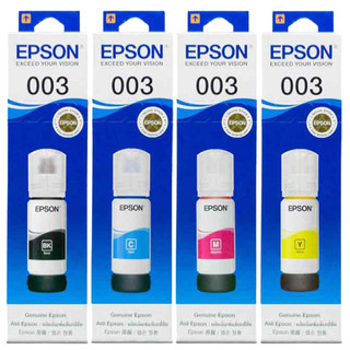Epson 003 Original Ink Bottle Black Cyan Magenta Yellow for L3310 L3150 ...
