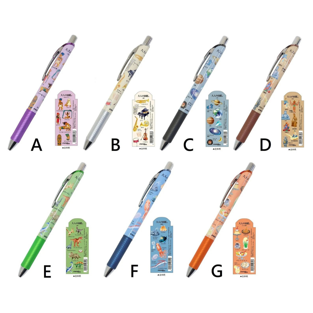 Theme Characters 0.5mm Black-Ink Energel Pen (Characters Introduction ...