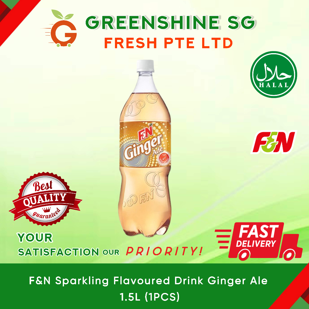 F&N Sparkling Flavoured Drink Ginger Ale 1.5L (1PCS) | Shopee Singapore