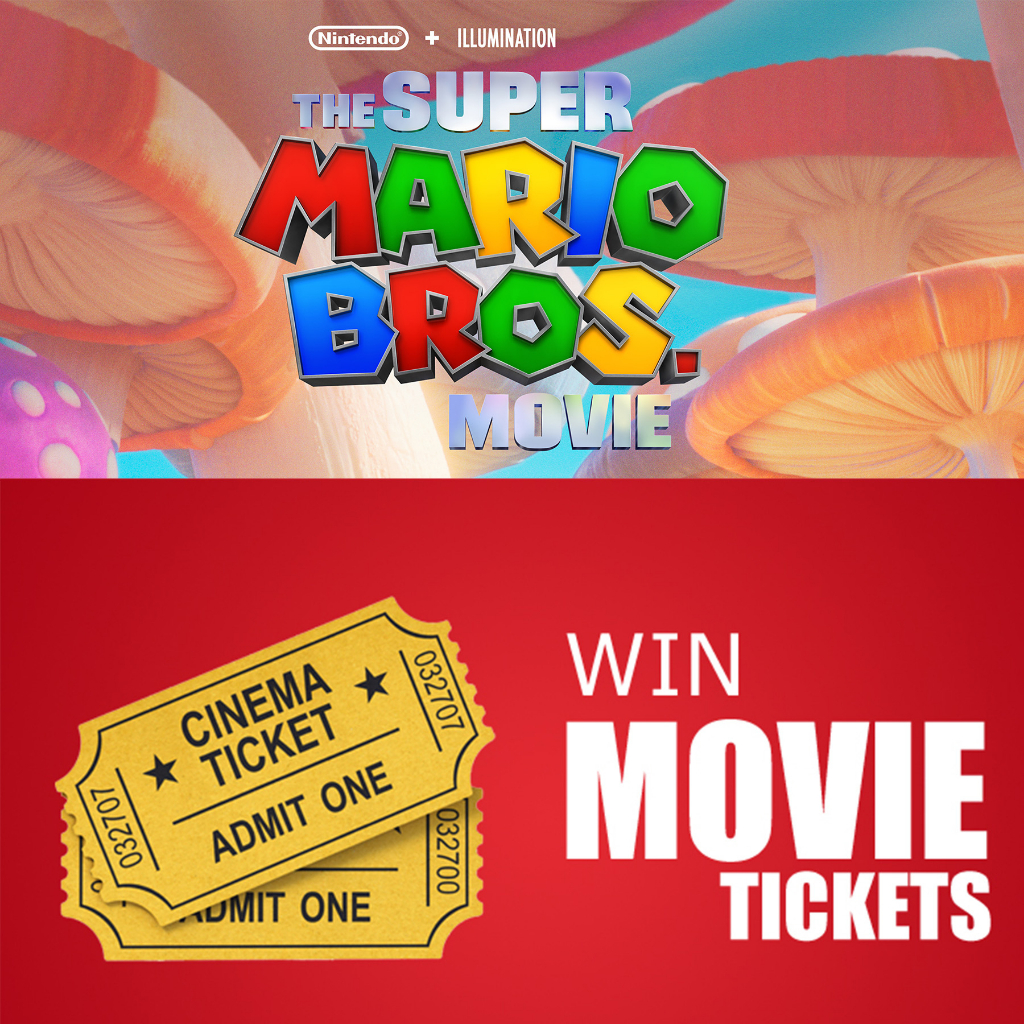 The Super Mario Bros. Movie FREE MOVIE TICKETS (Buy Any Merchandise ...