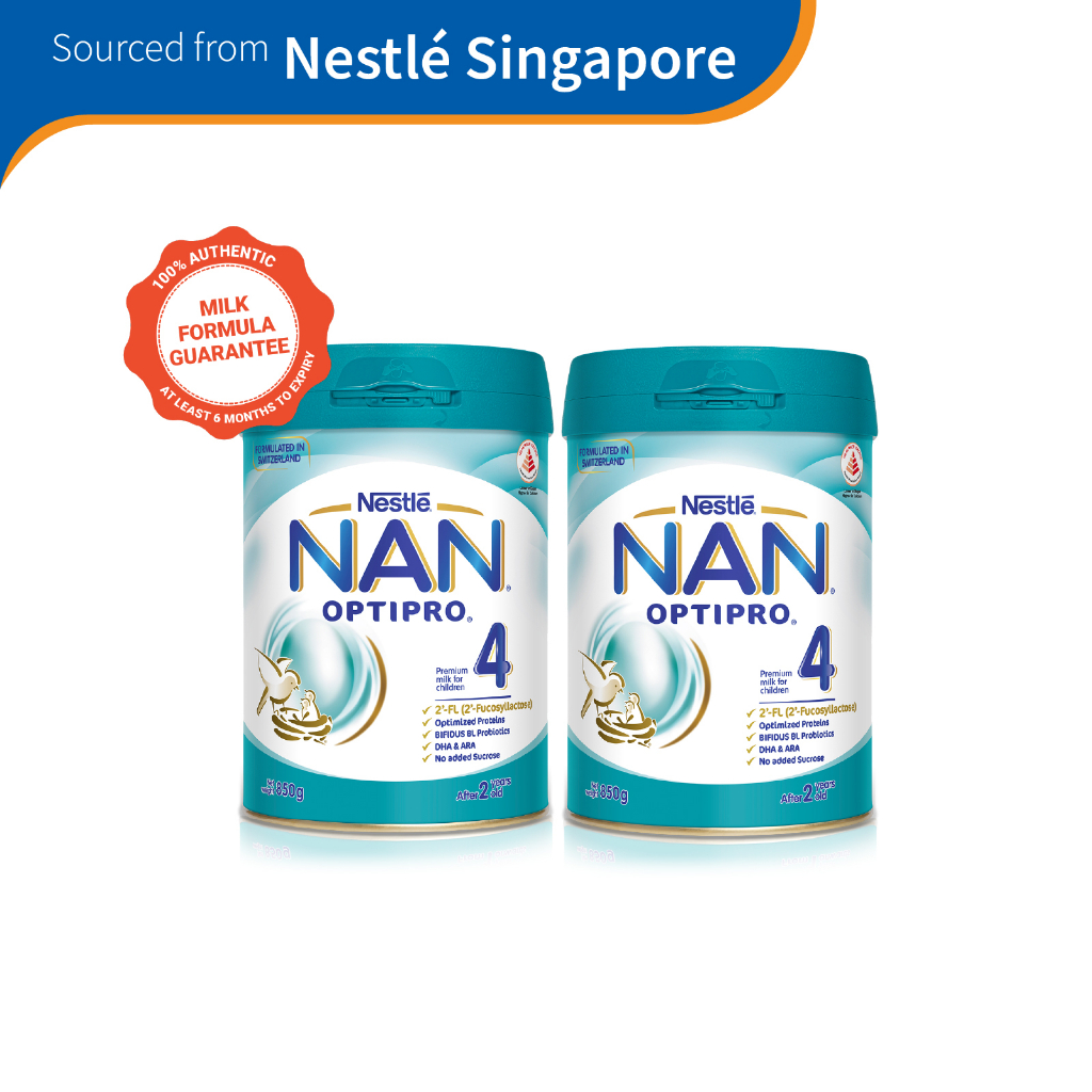 [Bundle of 2] Nestlé NAN OPTIPRO 4 Growing Up Milk 850g [NEW PACKAGING ...