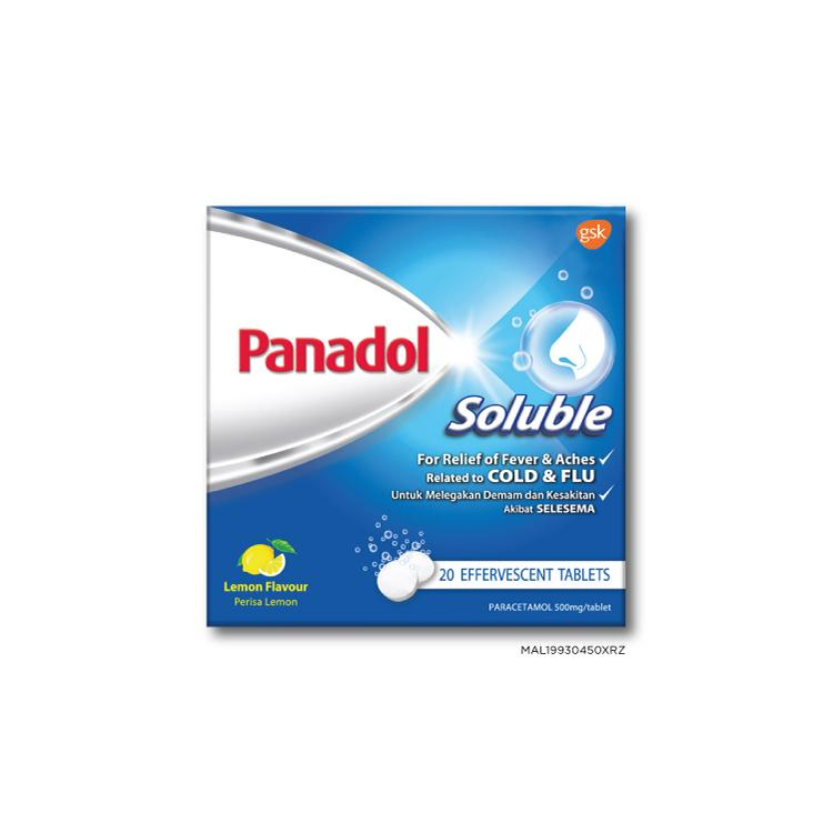 Panadol Soluble Tablet 20s | For Relief of Fever & Aches related to ...