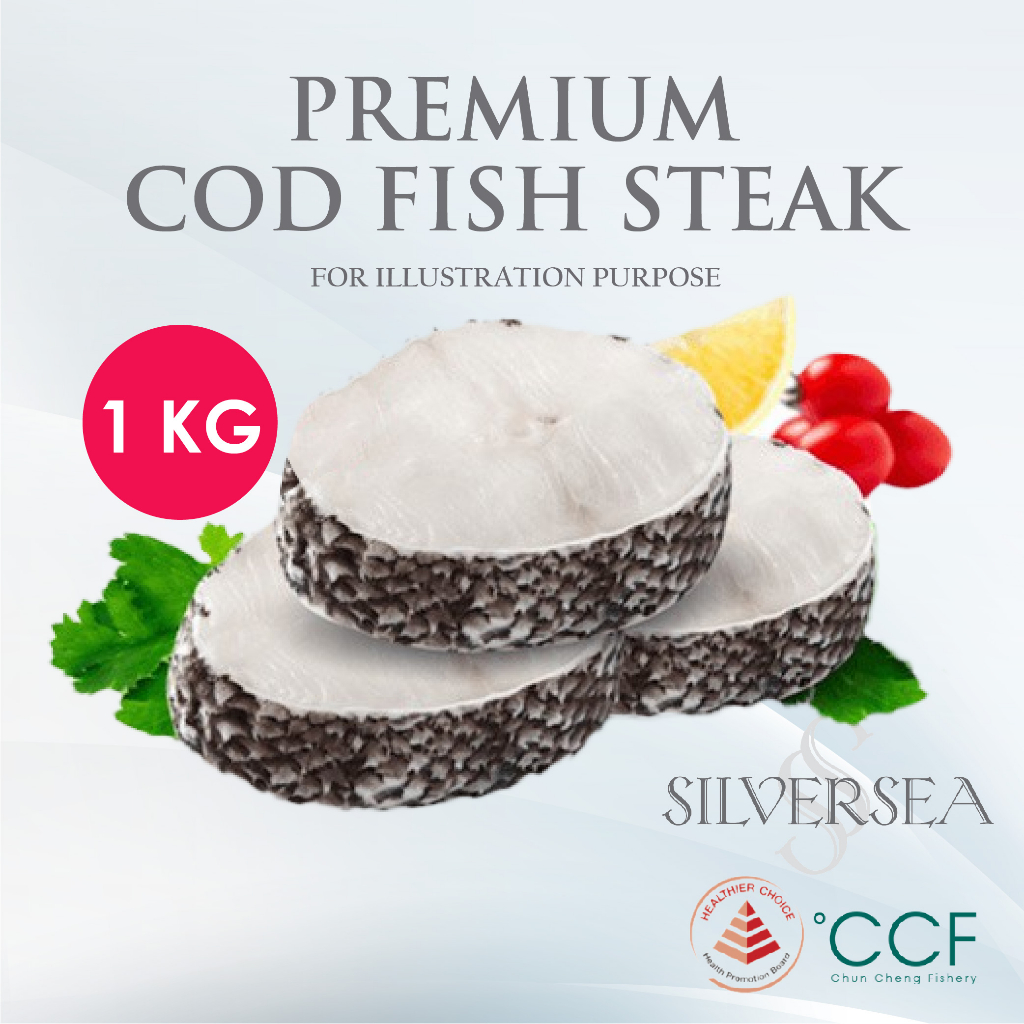 Silversea - Cod Fish Steak (Premium Patagonian Toothfish) 1KG Frozen ...