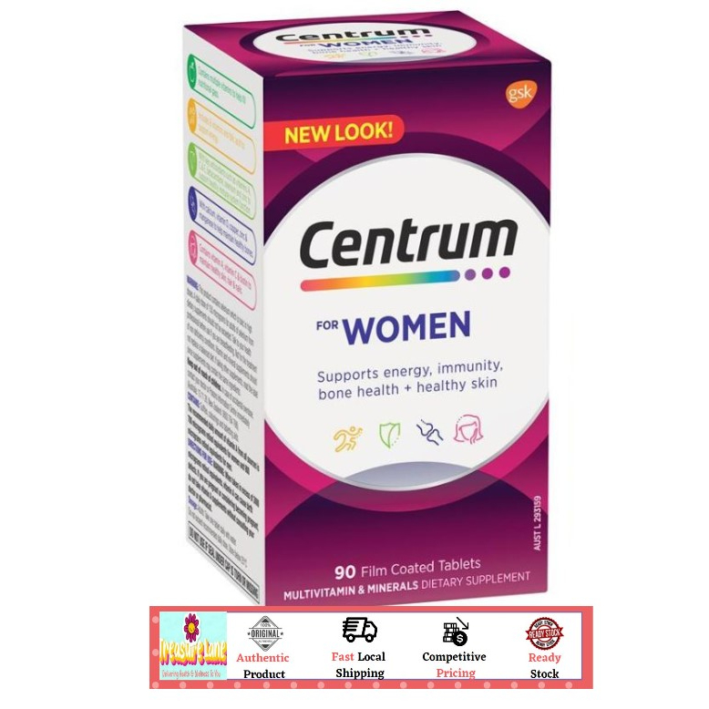 Centrum For Women 90 Tablets （EXP: 2027) (Ready Stock) | Shopee Singapore